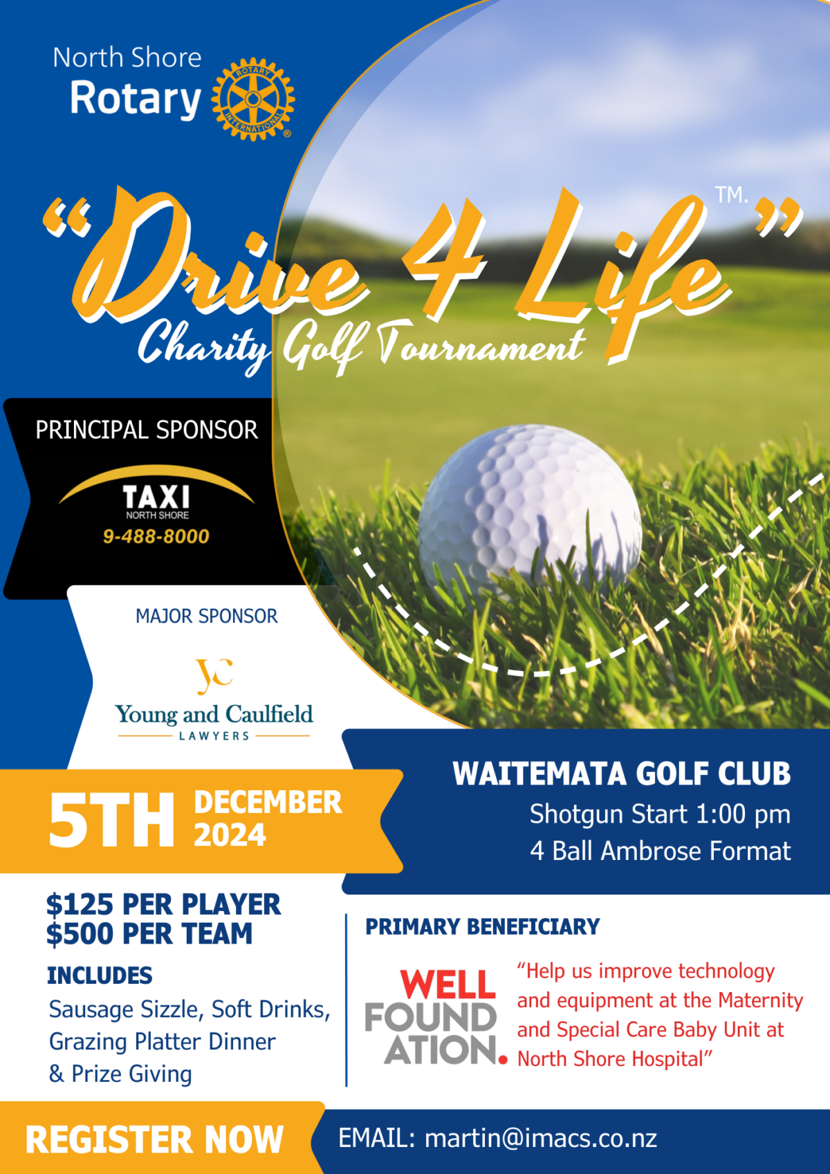 Drive 4 Life Charity Golf Tournament – North Shore Rotary